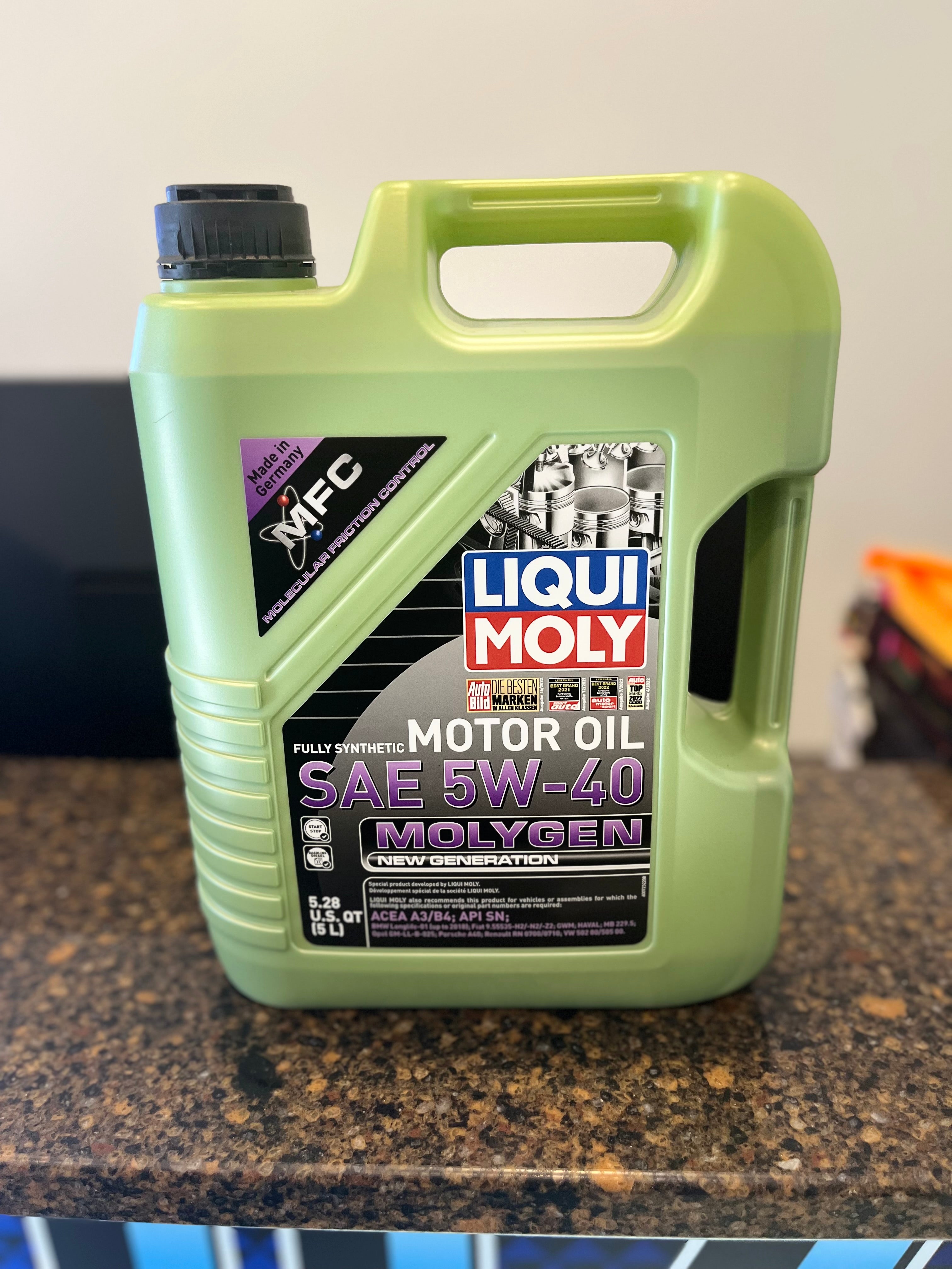 Liqui Moly SAE 5W 40 Motor Oil